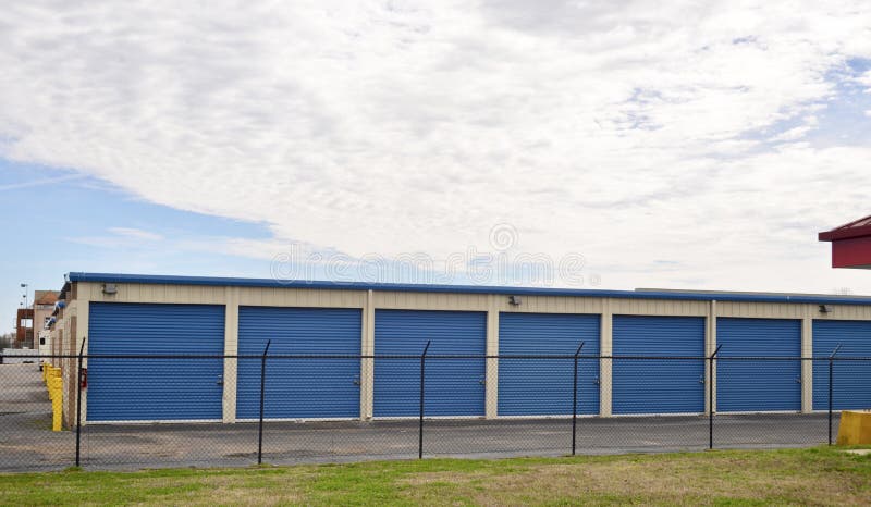 Self storage units stock image. Image of rental, self - 40549027