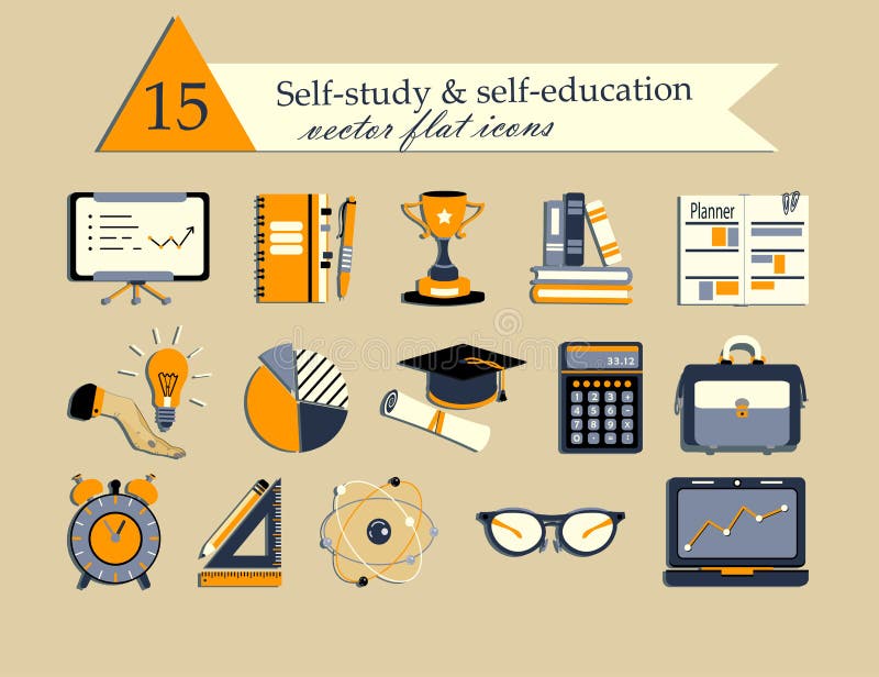 Self Study Icons Stock Illustrations – 280 Self Study Icons Stock ...