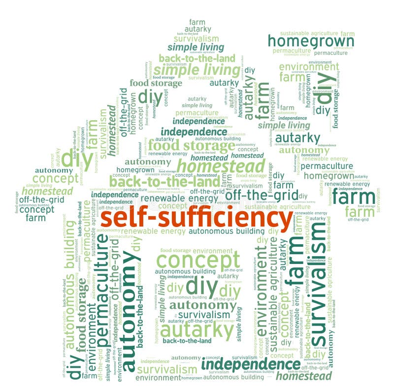 Self Sufficiency Helps Achieving Success - Pictured As Word Self ...