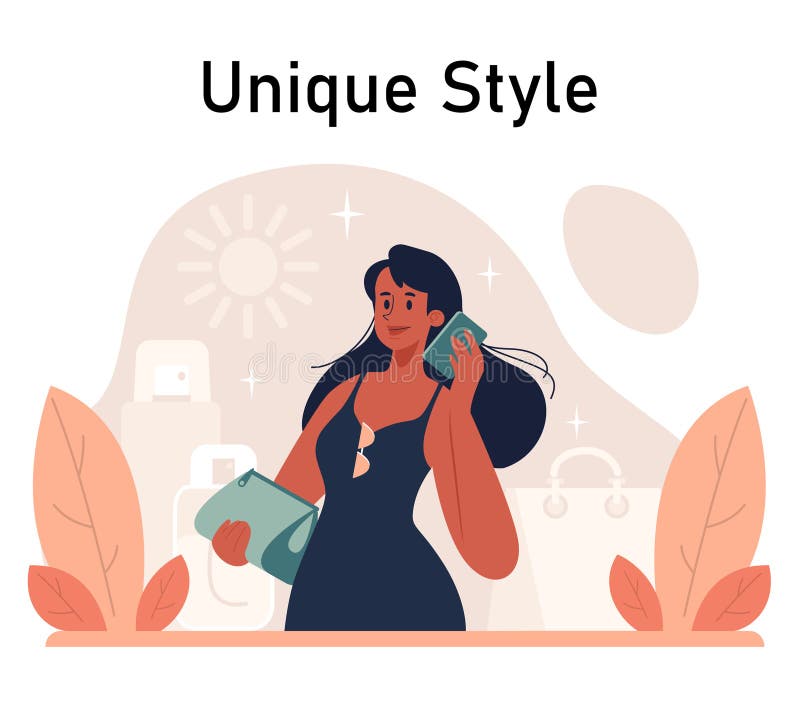 Self Tan Set Beautiful Woman Applying Self Tanner Lotion Artificial Tan Stock Vector