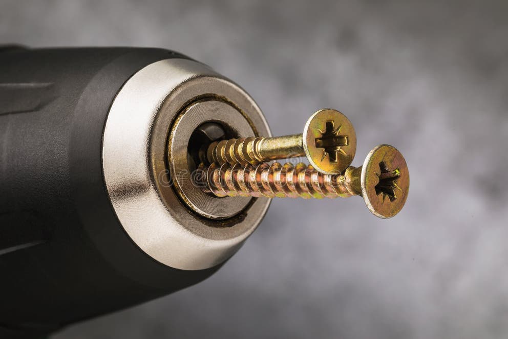 Self-tapping Screws are Inserted into the Power Tool with the Reverse ...