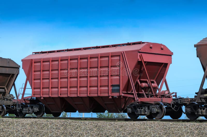 Self-unloading wagon stock image. Image of logistics - 33990849