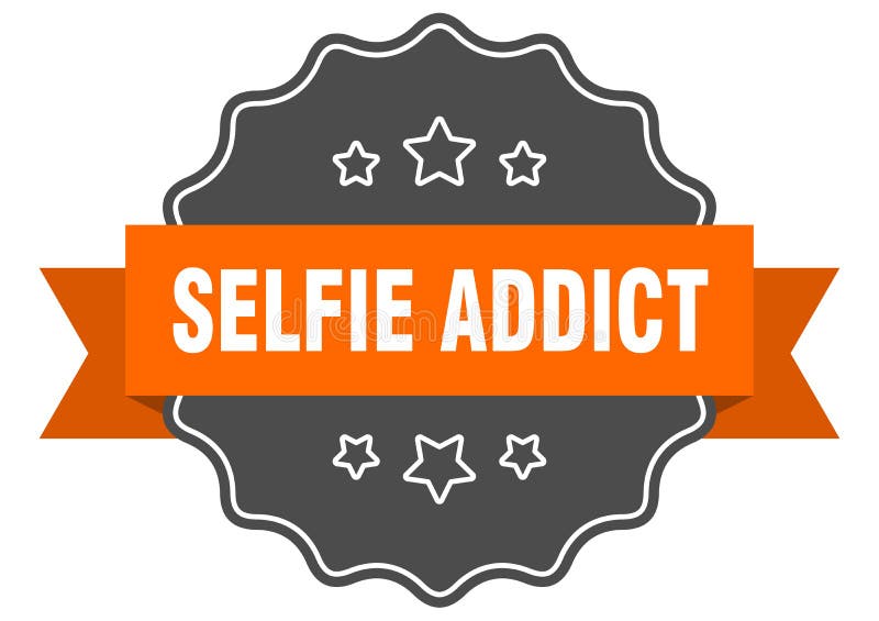 Selfie addict red stamp stock vector. Illustration of selfie - 90345346