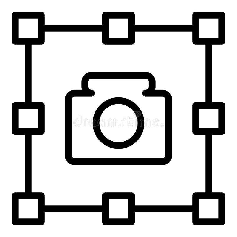 Selfie Camera Icon Outline Vector. Screenshot Cam Stock Vector ...