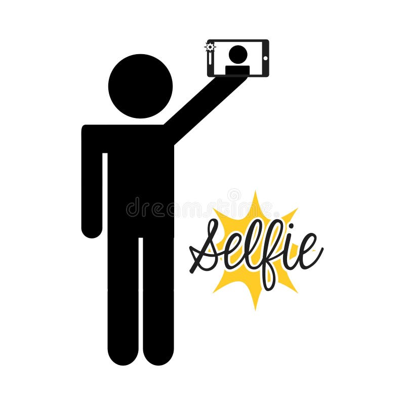 Selfie concept design stock vector. Illustration of graphic - 64056751