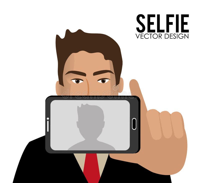 Selfie Design, Vector Illustration. Stock Vector - Illustration of ...