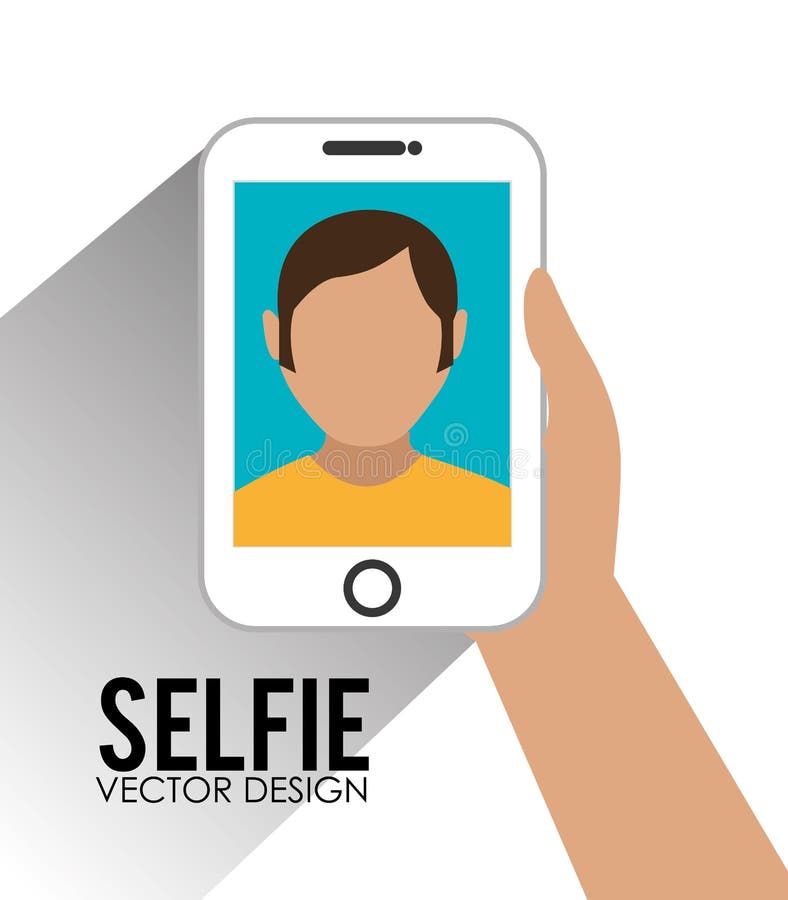 Selfie Design, Vector Illustration. Stock Vector - Illustration of ...