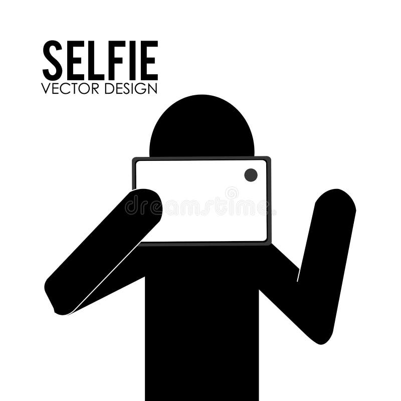 Selfie Design, Vector Illustration. Stock Vector - Illustration of ...