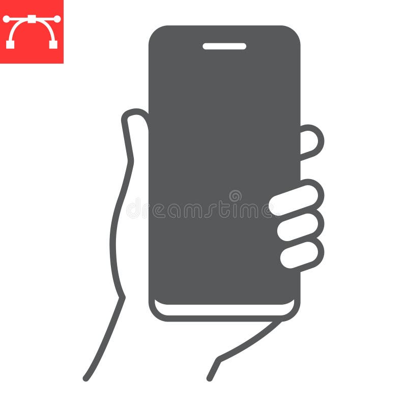 Selfie glyph icon stock vector. Illustration of sign - 300216160