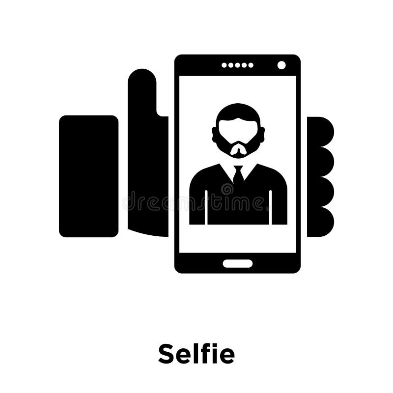 Selfie Concept Vector Linear Icon Isolated on Transparent Background ...
