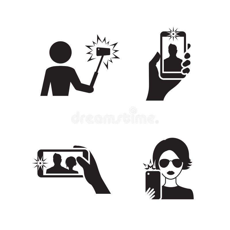 Selfie Icons Black Stock Illustrations – 707 Selfie Icons Black Stock ...