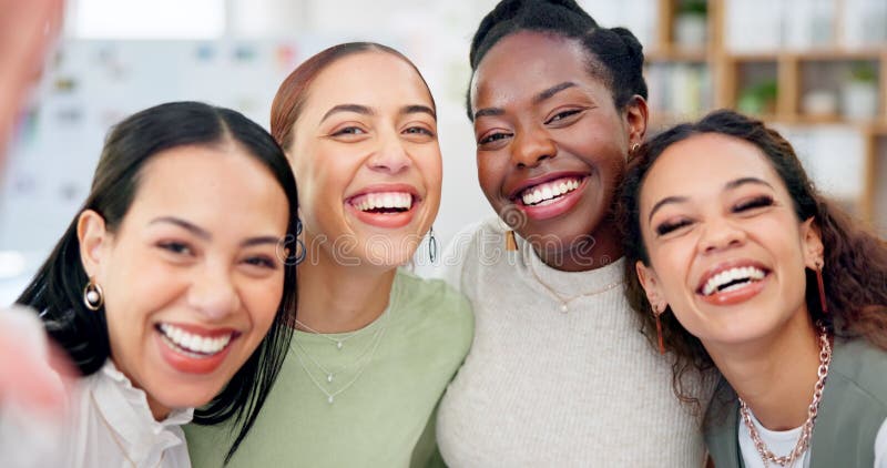 Selfie, Smile and Teacher Friends in Class at School Together for ...