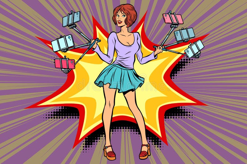 Selfie Pop Art Stock Illustrations – 1,061 Selfie Pop Art Stock ...