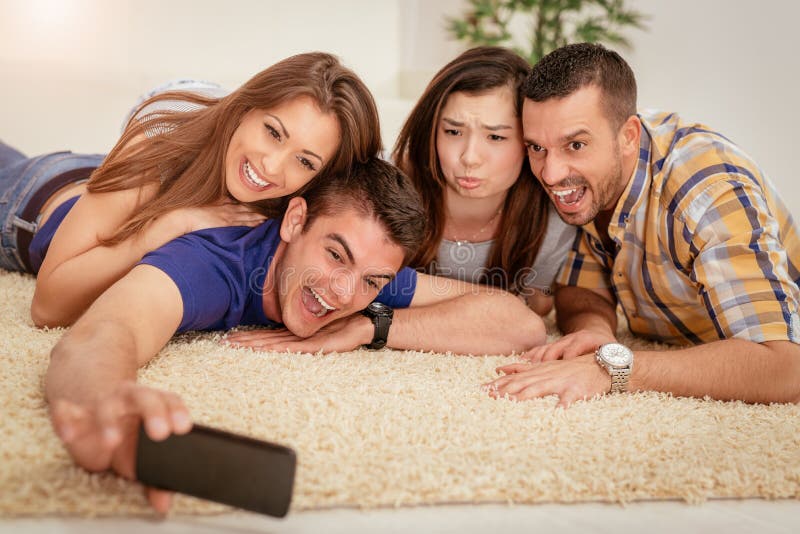 Selfie Time stock image. Image of happy, phone, relaxation - 82071597