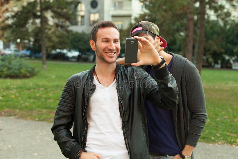 Selfie stock photo. Image of hand, famous, people, park - 62916922