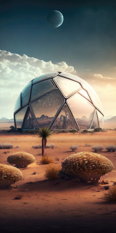 Selfsustaining Colony on Distant Planet Mobile Wallpaper. Generative AI ...