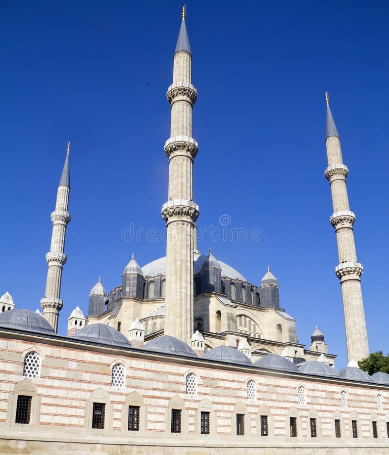 Selimiye-Moschee Im Sonnenaufgang HDR Stockfoto - Bild von berühmt ...