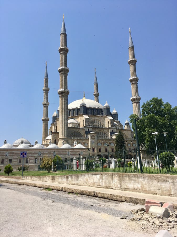 Selimiye Moschee, Edirne stockfoto. Bild von orientalisch - 46230540