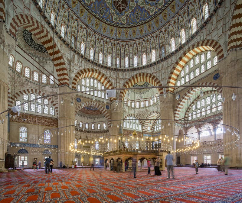 Selimiye-Moscheen-Innenraum Redaktionelles Bild - Bild von moschee ...