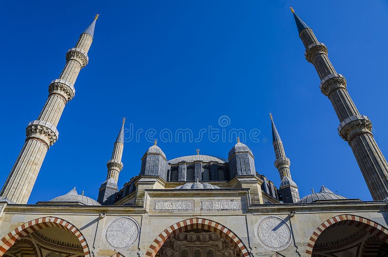 Selimiye Mosque stock photo. Image of atmosphere, front - 35375408