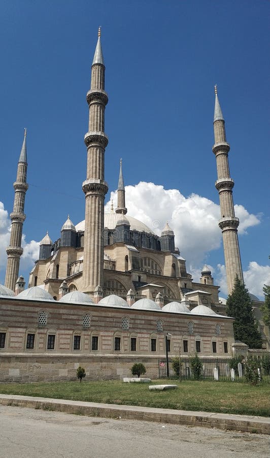 Selimiye Mosque in Edirne Turkey Stock Photo - Image of monument ...