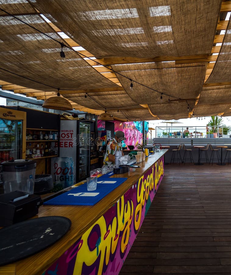 Selina Hostel Viejo Panama. Restaurante E Bar Foto de Stock Editorial ...