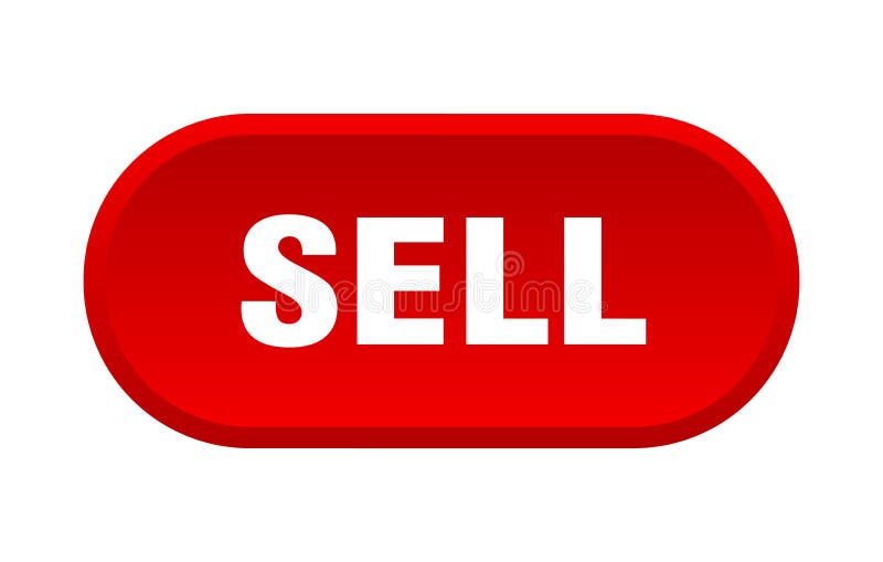 Sell button stock vector. Illustration of stamp, isolated - 196835099
