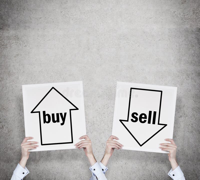 Sell and buy arrows stock photo. Image of motivation - 50623522