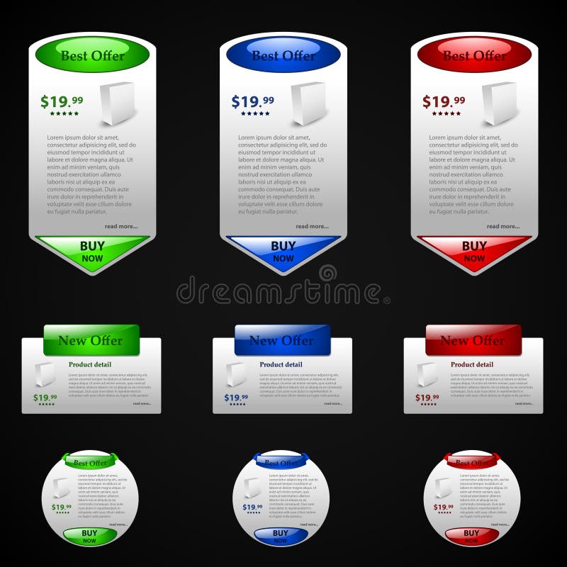 Labels stock vector. Illustration of price, shop, glossy - 14268676