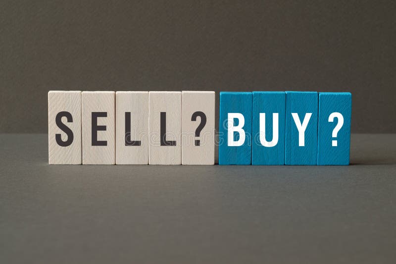 Sell or Buy - Word Concept on Building Blocks, Text Stock Photo - Image ...