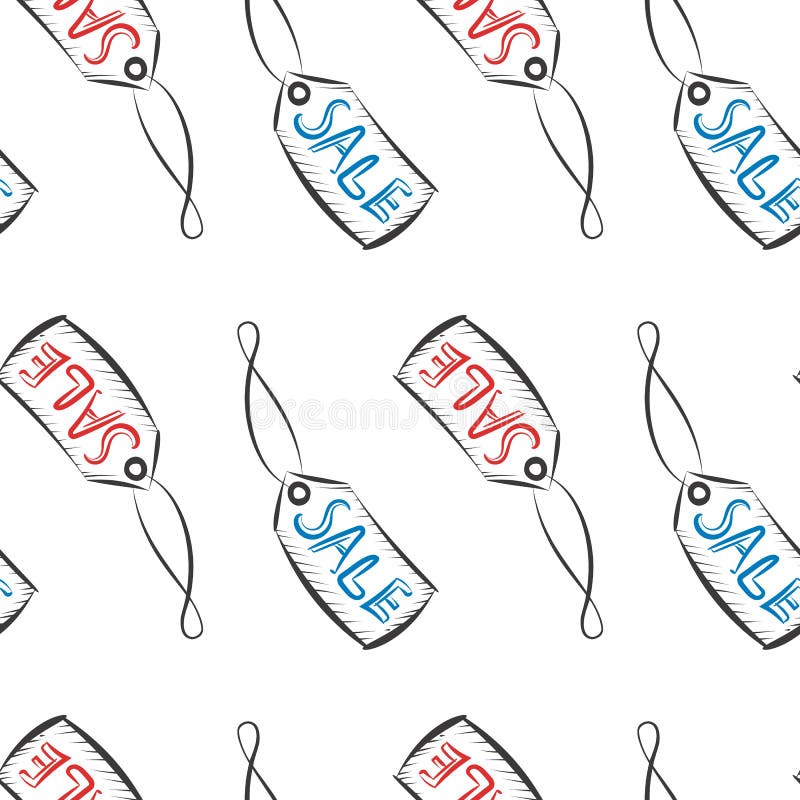 Sell pattern seamless stock vector. Illustration of advertisement ...