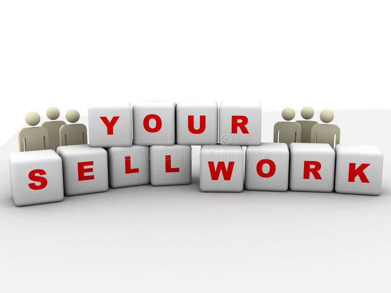 Sell your work stock illustration. Illustration of planning - 11815746