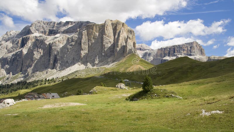Sella mountain pass stock image. Image of dolomites, alto - 26116245