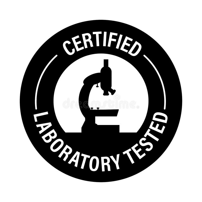 Sellado Vectorial De Laboratorio Certificado Ilustración del Vector ...