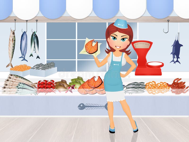 Fish Vendor Stock Illustrations – 353 Fish Vendor Stock Illustrations ...