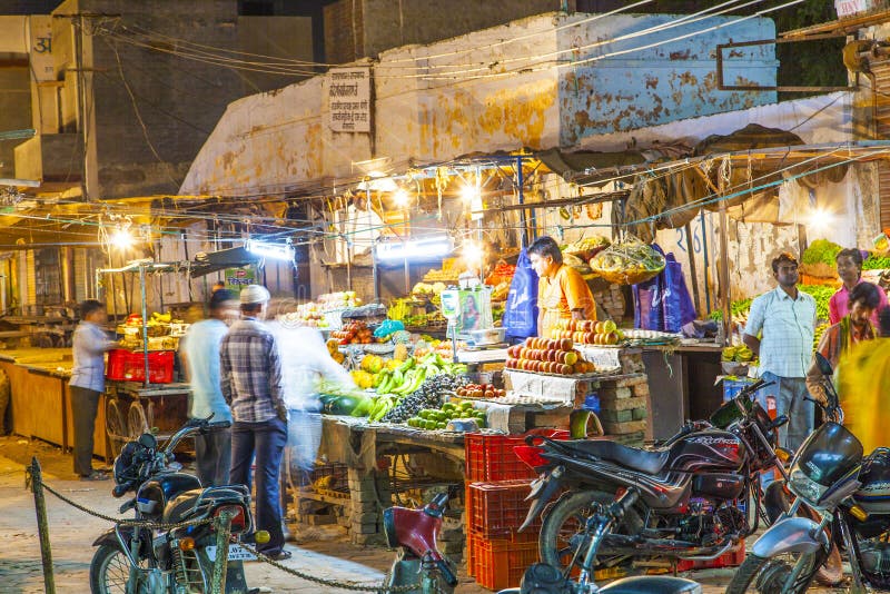 Seller at the Vegetable Night Market Editorial Image - Image of ...