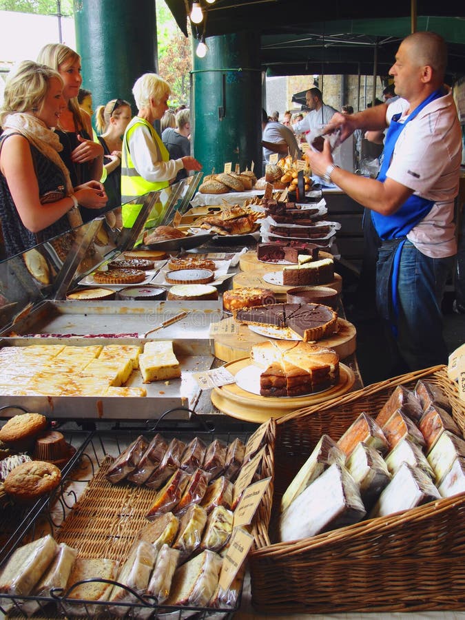 Selling cakes editorial stock photo. Image of clerk, breakfast - 20111328