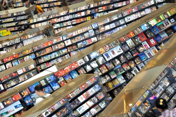 Selling CD in store editorial photo. Image of editorial - 24891241