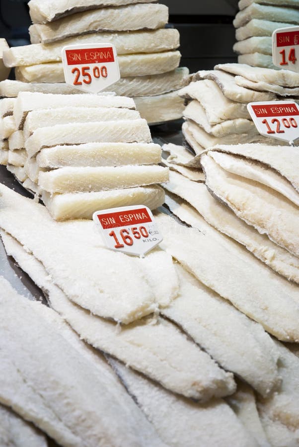 Cod fish selling at market stock photo. Image of sightseeing - 30059588