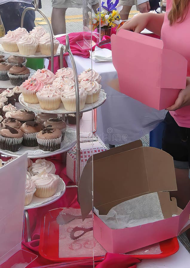 Selling Cupcakes at Street Fair Editorial Image - Image of food, eating ...