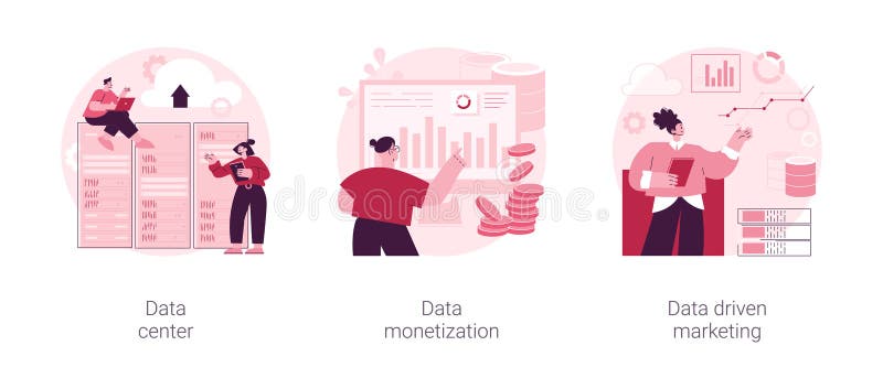 Selling Database Abstract Concept Vector Illustrations. Stock Vector ...