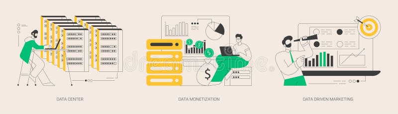 Selling Database Abstract Concept Vector Illustrations. Stock Vector ...