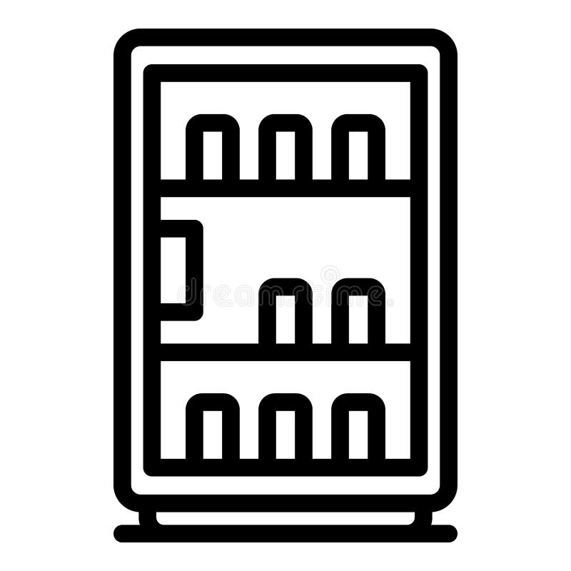 Selling Drink Machine Icon, Outline Style Stock Vector - Illustration ...