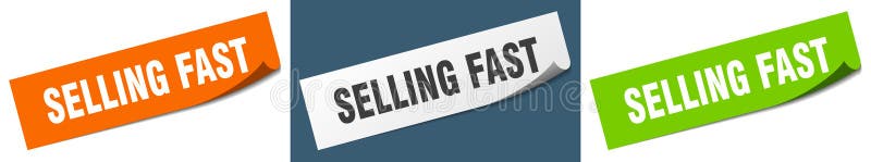 Selling Fast Banner. Selling Fast Speech Bubble Label Set. Stock Vector ...