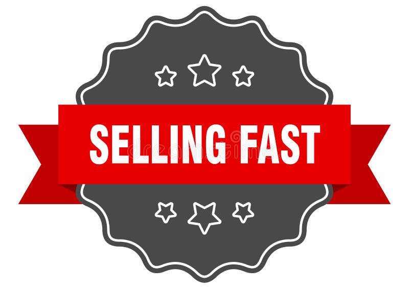 Selling Fast Banner Template. Selling Fast Ribbon Label Stock Vector ...