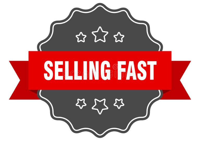 Selling fast label stock vector. Illustration of label - 194917573