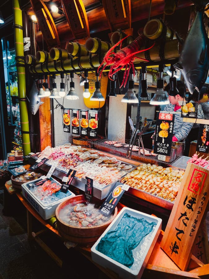 Selling Food in Japan Shops Editorial Photo - Image of street, japanese ...