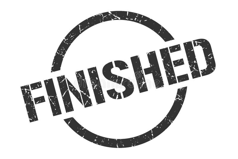 Sello acabado ilustración del vector. Ilustración de plantilla - 136960458