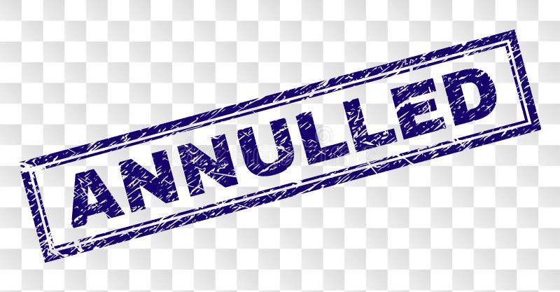 Sello ANULADO Grunge Del Rectángulo Ilustración del Vector ...