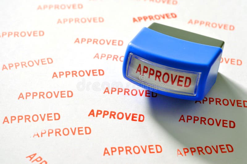 Sello aprobado foto de archivo. Imagen de valide, aprobado - 34877856